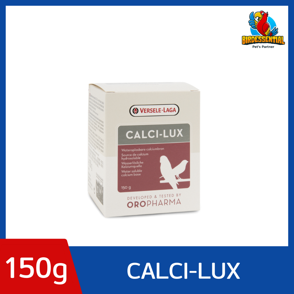 Versele Laga Calci-Lux for pet birds Lovebirds, Pigeons, Sun Conures, Macaw (Calcilux) 150g ...