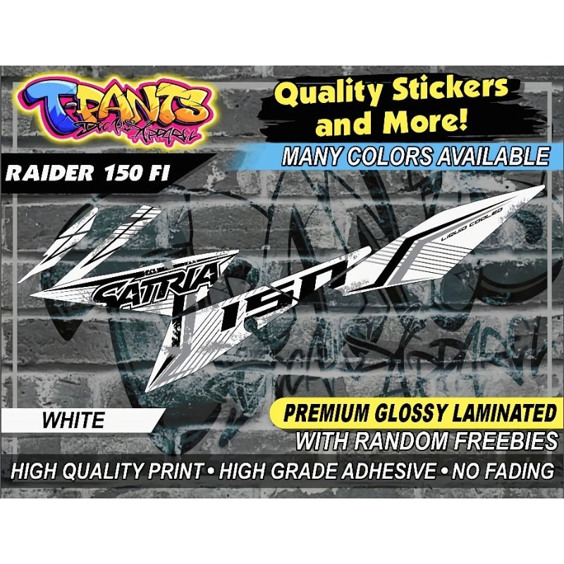 RAIDER 150 FI SATRIA MALAYSIAN STICKER DECALS | Shopee Philippines