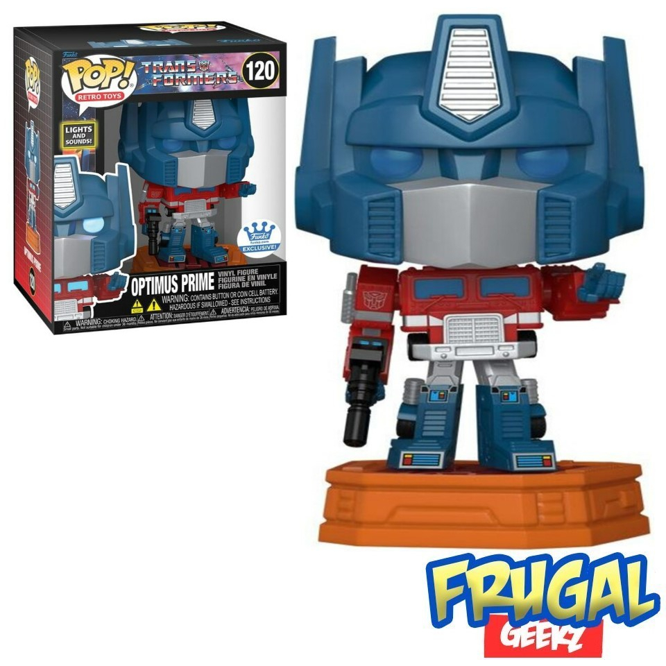 Funko Pop! Retro Toys: Transformers - Optimus Prime Lights and Sounds 6" Funk Shop Exclusive ...