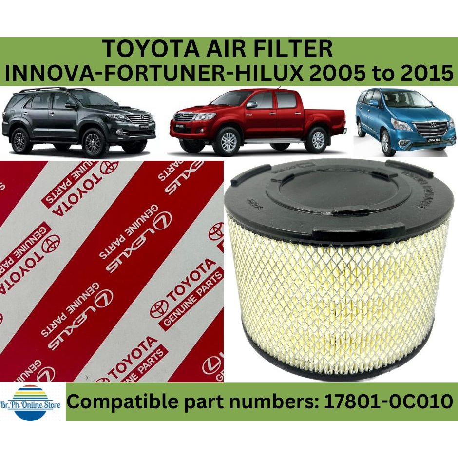 NEW ARRIVAL TOYOTA AIR FILTER FOR INNOVA /FORTUNER / HILUX 2005-2015 ...