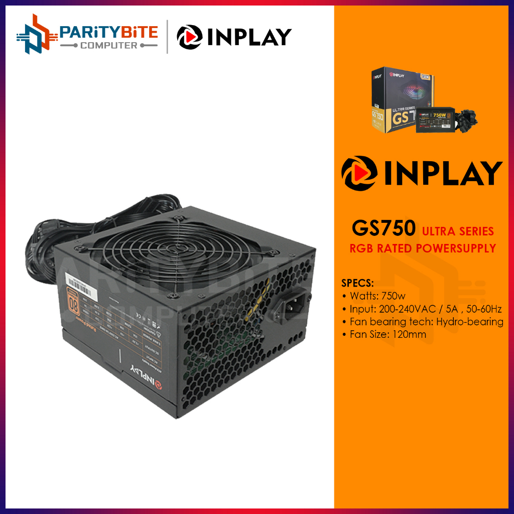 INPLAY GS750-ULTRA 750W Power Supply | RGB 80Plus Bronze | Shopee ...