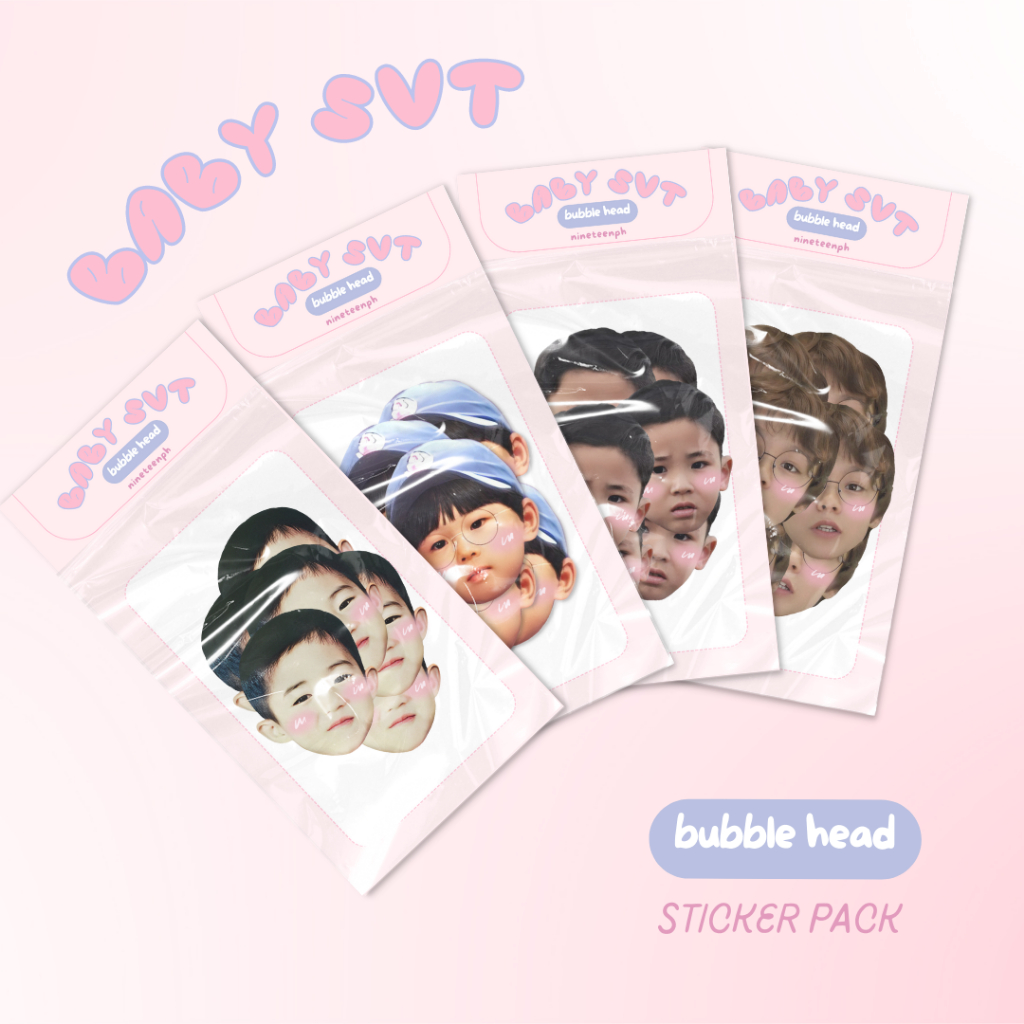 [nineteenph] ONHAND Baby SVT Bubble head Sticker Pack | Shopee Philippines