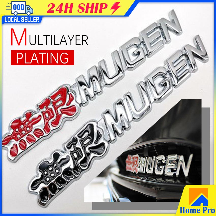 For Honda Mugen Emblem For Grill Car Front Hood Badge Metal MUGEN ...