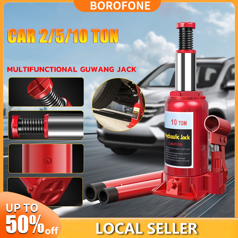 5/10 Tons Car Horizontal Jack Hydraulic Extra Heavy Duty Bottle Type ...