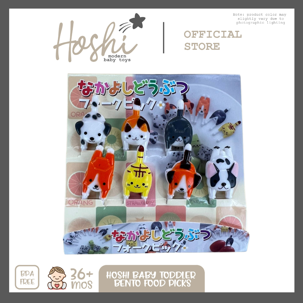Hoshi Baby Bento Food Sticks, Food Picks for Lunch, Snacks, Fruits or ...
