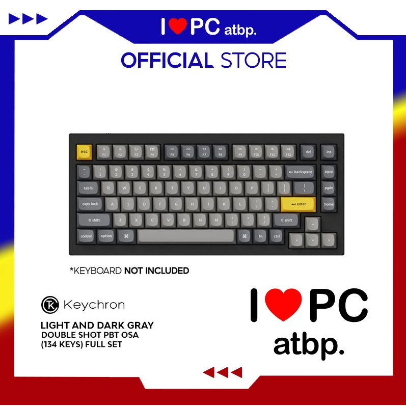 Keychron Double Shot PBT OSA ( Full 134 Keys- Keycap Set, Light and ...