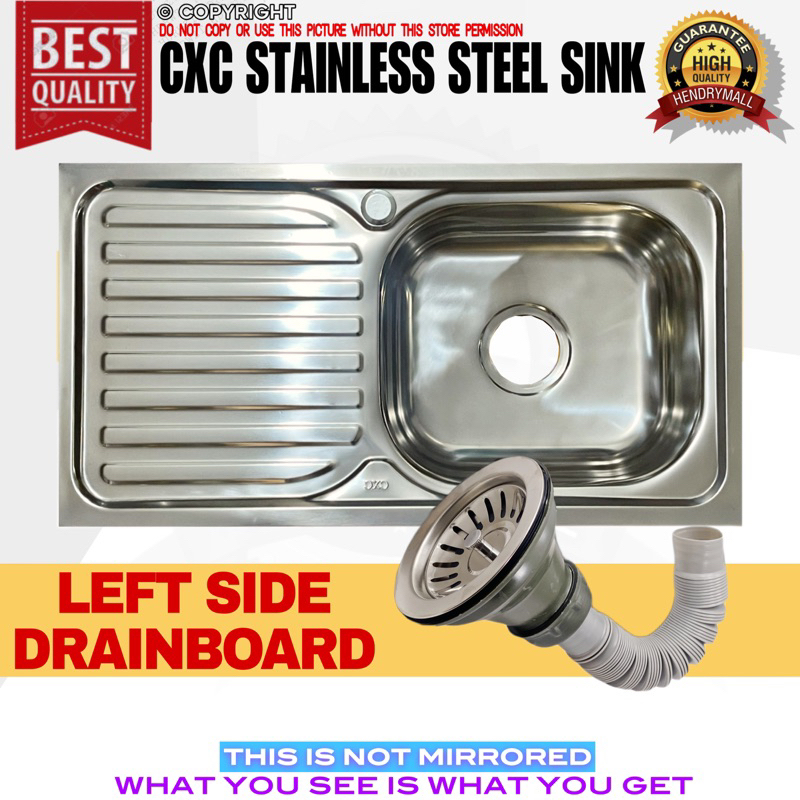 SUS 304 STAINLESS STEEL KITCHEN SINK / WITH FILTER (LABABO / FAUCET ...