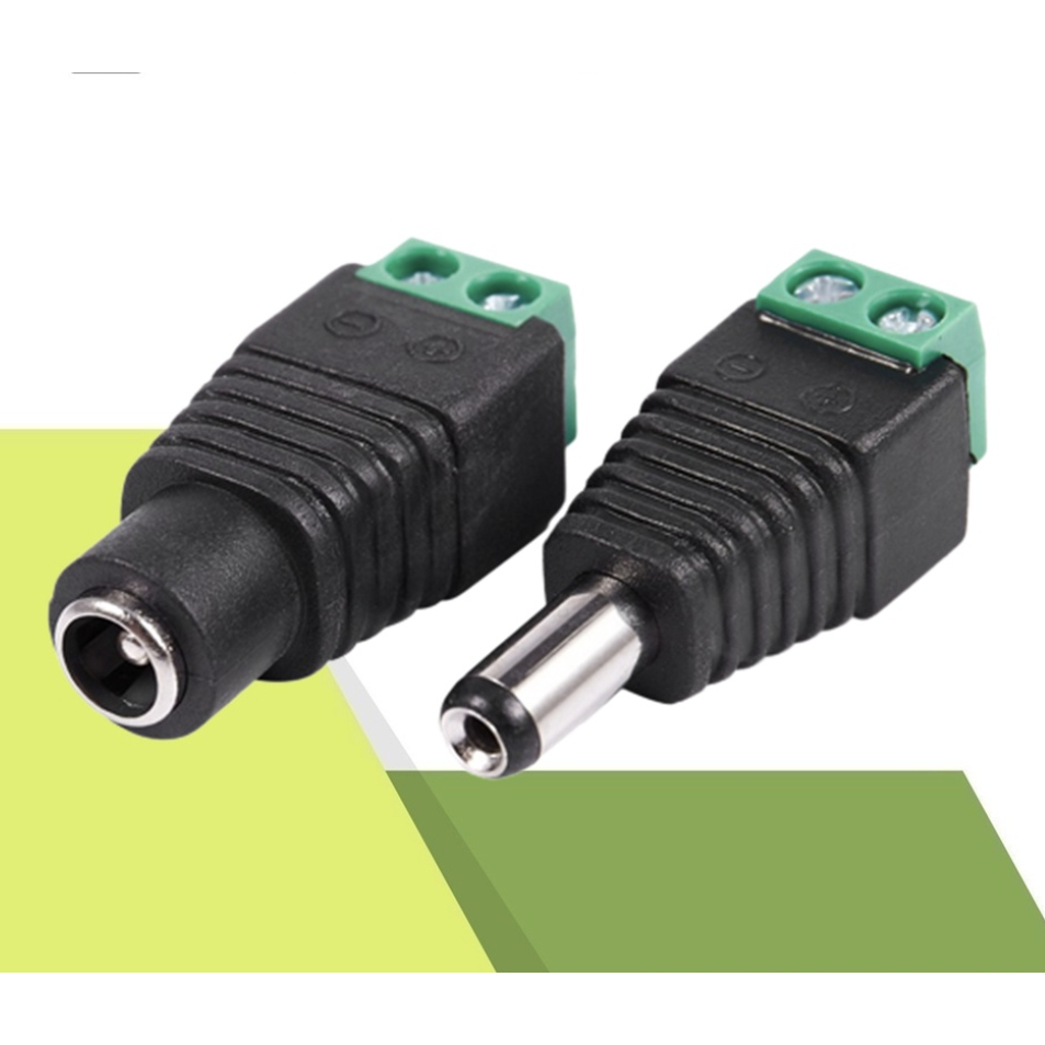 12V DC Male DC Female Connector Standard Quality Screw Type Power Balun ...