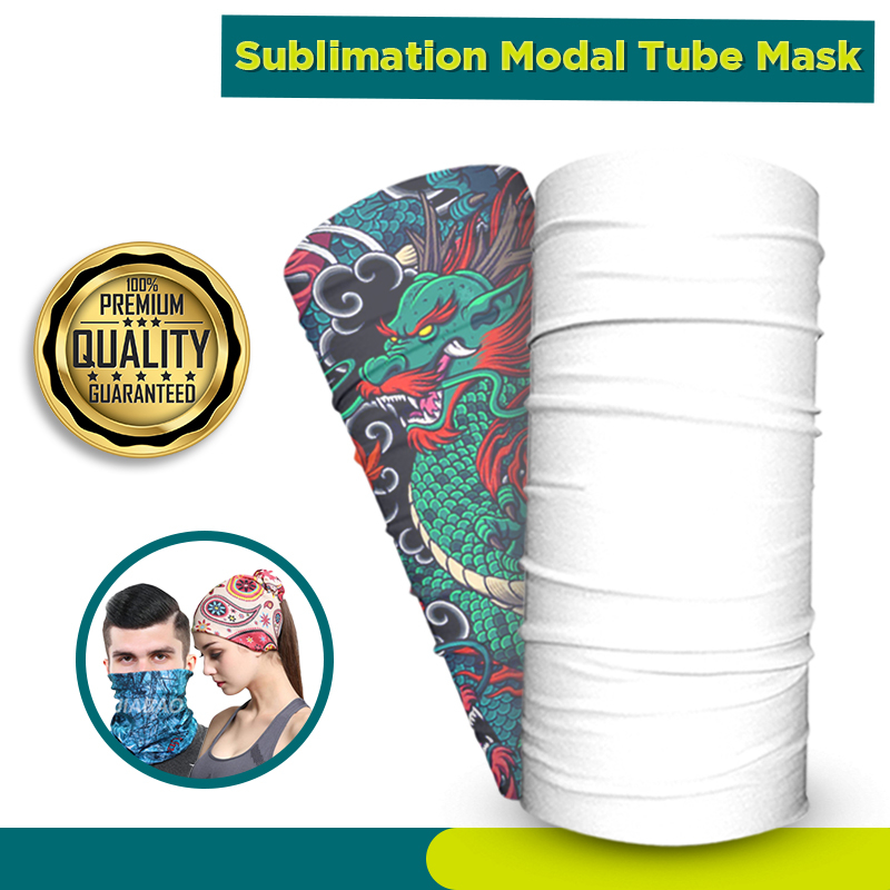 Sublimation Blank Modal Tube Mask Thai-look Tube Half Face Mask Tube ...