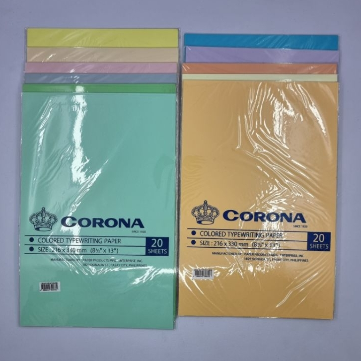 Corona Bond / Typewriting Paper Colored | Shopee Philippines