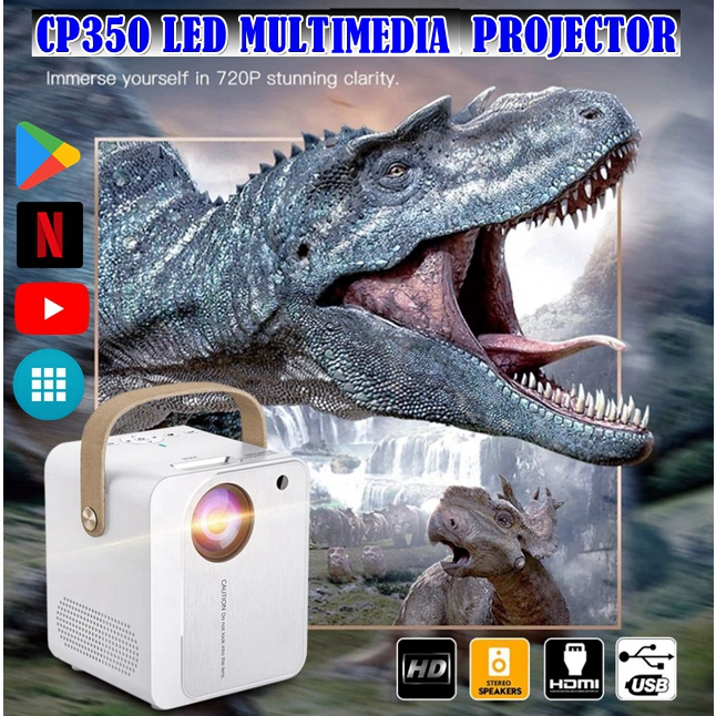 CP350 Projector Portable Smart Mini 4K UHD 6000 Lumens Projectors ...