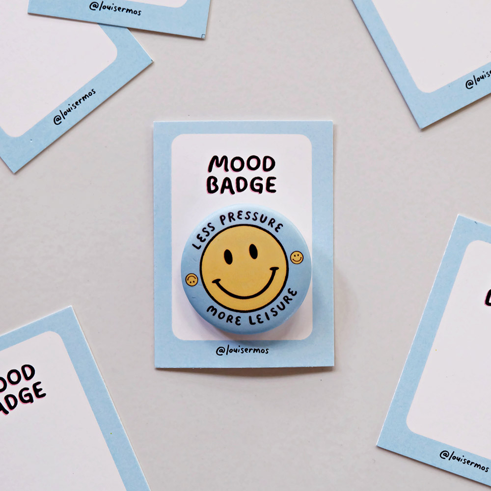 Mood Badge Matte Button Pins Louise Ramos Shopee Philippines