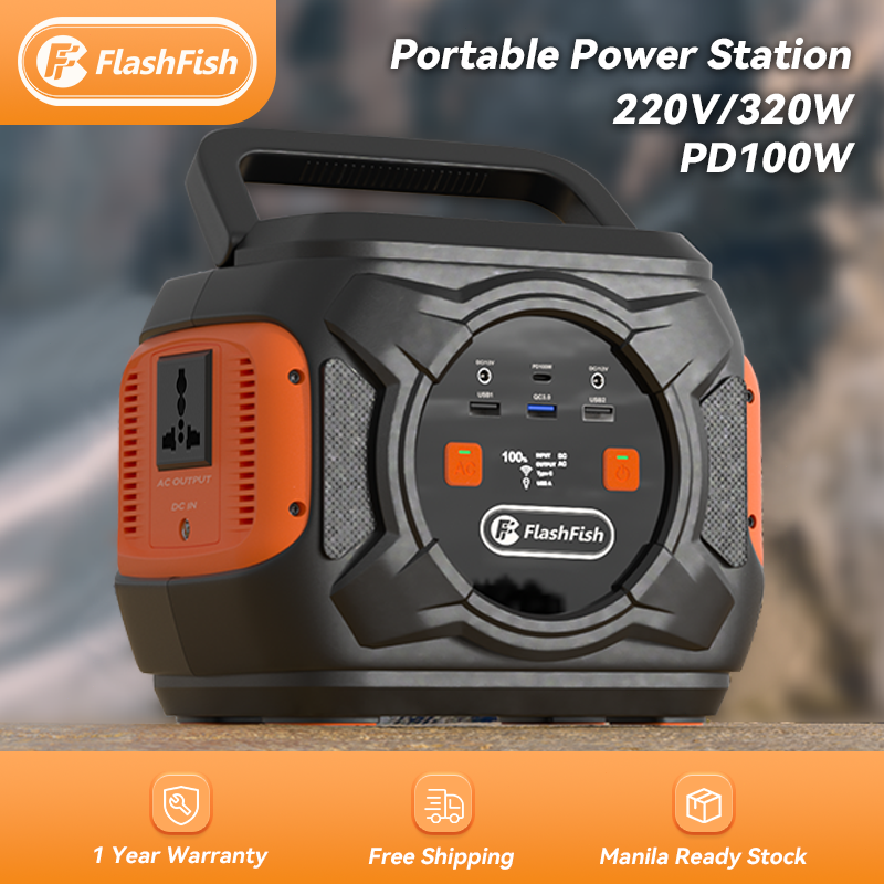 FlashFish 320W 80000mAh Portable Power Station Solar Generator Laptop ...