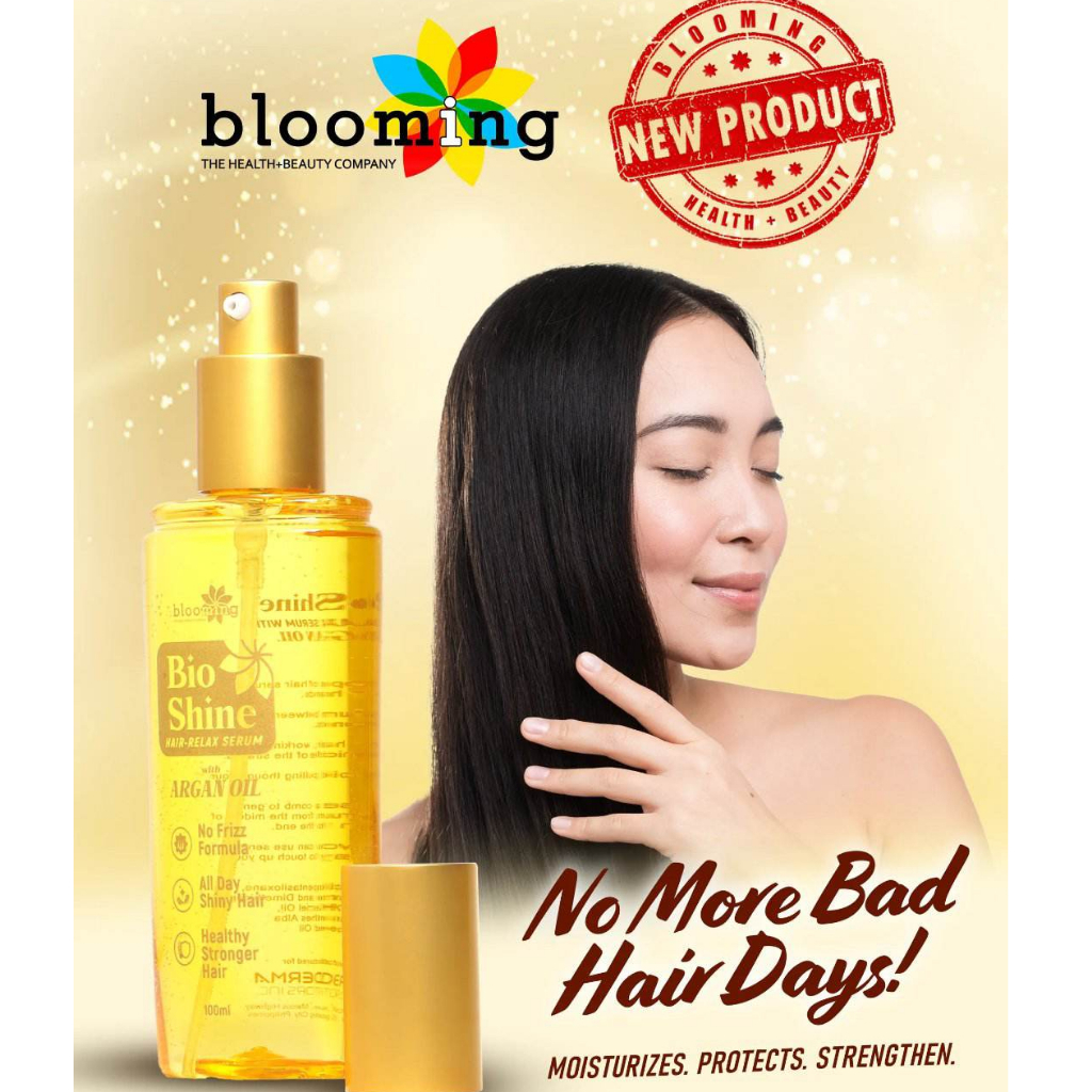 BIO SHINE HAIR RELAX SERUM with ARGAN OIL | Shopee Philippines