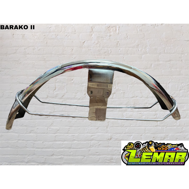 KAWASAKI BARAKO II FRONT FENDER/TAPALODO STAINLESS STEEL | Shopee ...