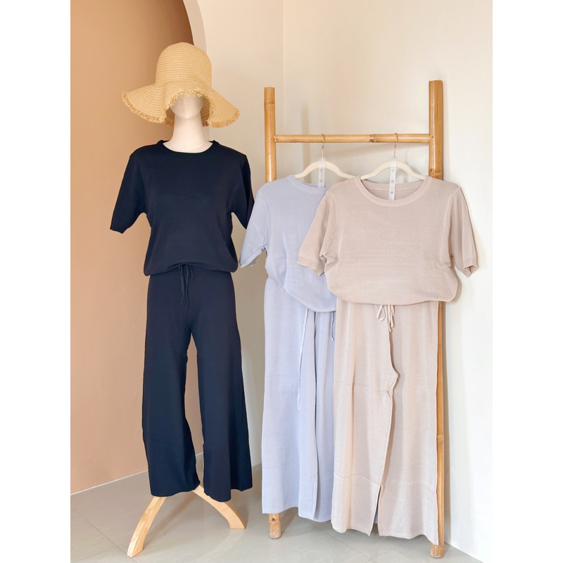 SSM BASIC KNIT SET -BKK | Shopee Philippines