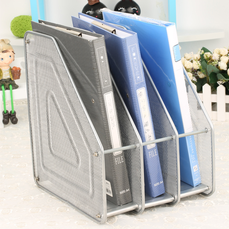 Metal Mesh Paper Document Tray Organizer Sliding File Storage Iron Rack ...