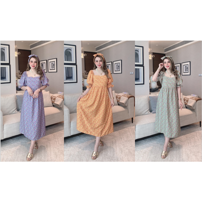 Premium Bangkok Nitcha Dress Free Tali #29 Maxi Dress Made in Thailand ...