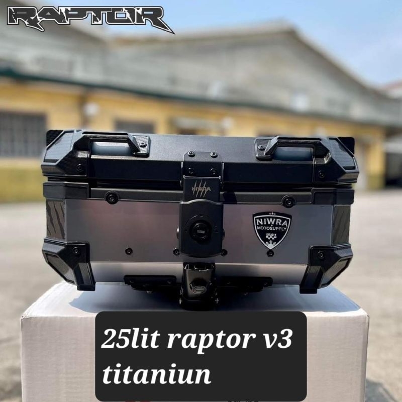 niwra raptor v3 alloy topbox 25 35 45 50 65 liters | Shopee Philippines
