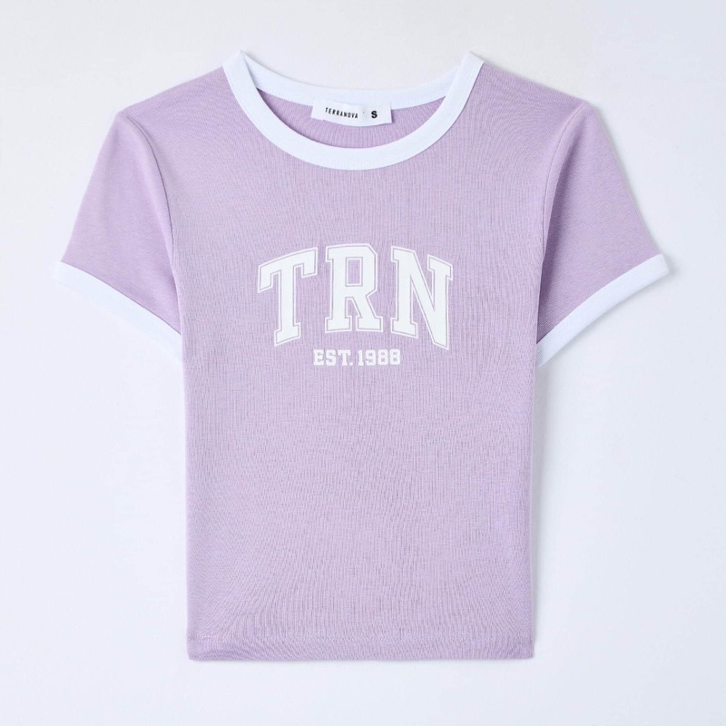 Terranova Logo Ringer Crop Top | Shopee Philippines