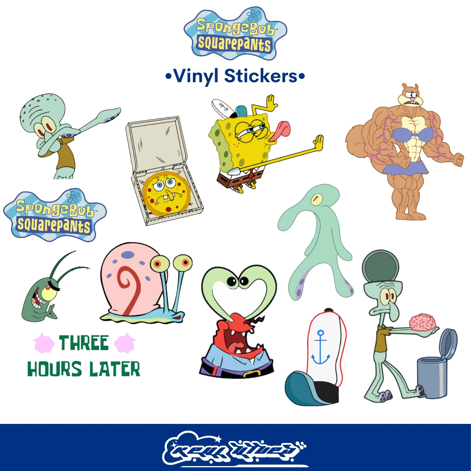 Spongebob Squarepants Sticker Spongebob Patrick Squidward Cartoons meme ...