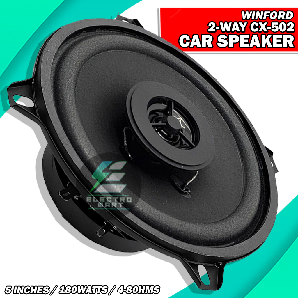 ⚡180W 2-way 5" Car Speaker Winford WF-CX502 / WF-CX501 | Shopee Philippines