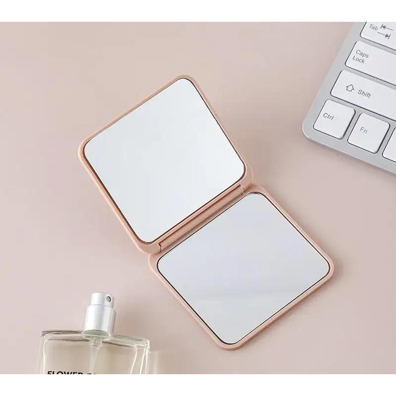 Mini Square Makeup Mirror Portable Double-sided Vanity Mirror Cosmetic ...