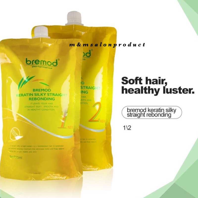 Bremod Keratin Silky Smooth Rebonding Set 1&2 (800ml) | Shopee Philippines