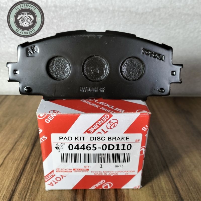 Toyota Brake Pads for Innova Deer front (04465-0D110) Genuine parts ...
