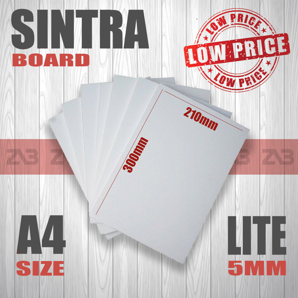 10 pcs 5mm Sintra Board Lite A4 / 6R size | Shopee Philippines