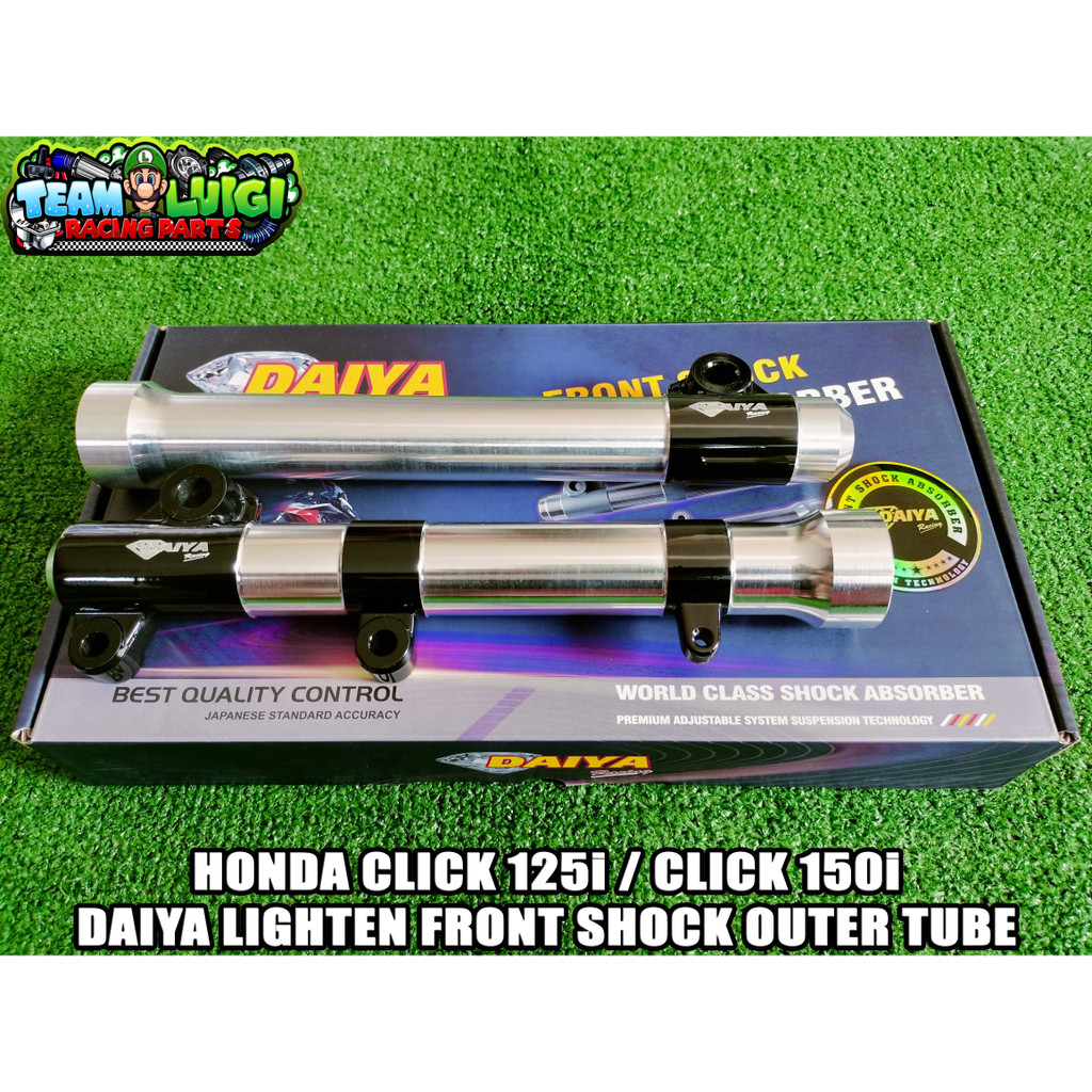 DAIYA LIGHTEN FRONT SHOCK FOR HONDA CLICK 125i V1 / CLICK 150i V2 BLACK ...