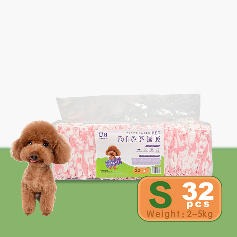 Qti Female Pet Dog Diaper 32’s S 2-5KG Puppies&Cats Value Disposable ...