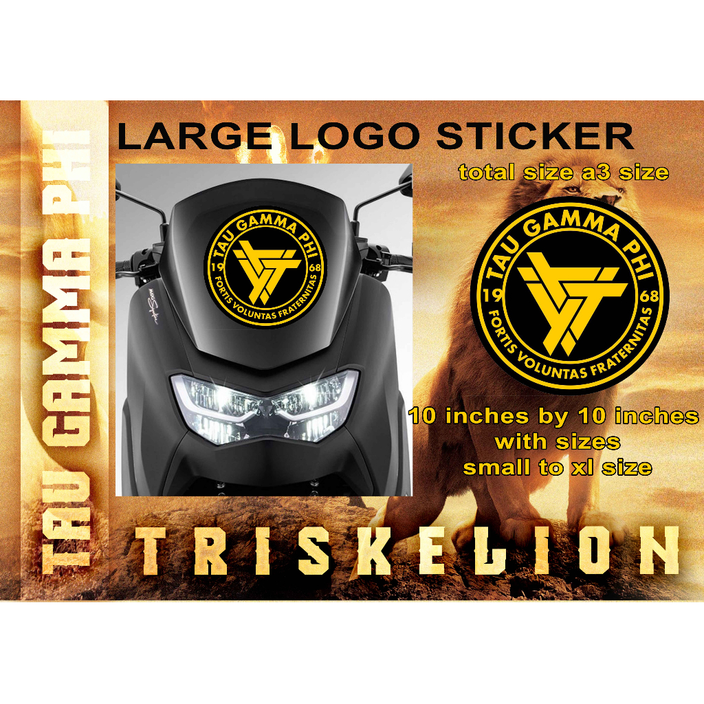 TRISKELION BIG LOGO MOTORCYCLE STICKERS | Shopee Philippines