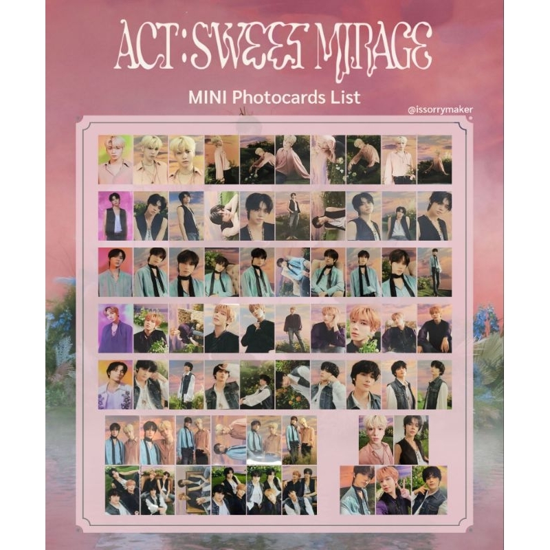 (ONHAND) TXT ACT SWEET MIRAGE MERCH MINI PHOTOCARD PC TINGI | Shopee Philippines