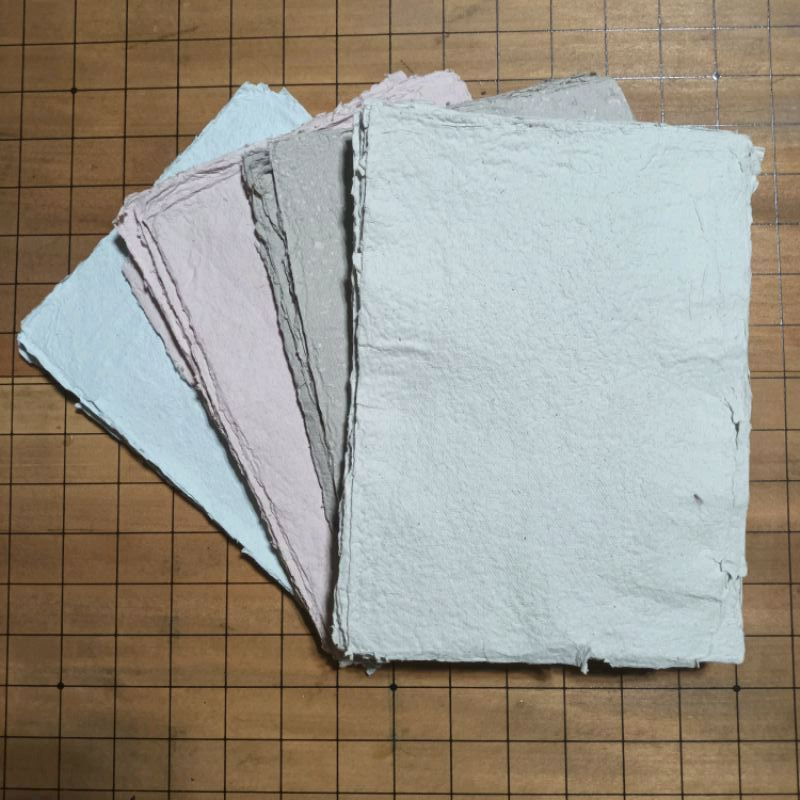 Handmade Paper Set 6x8 inches size [RAMDON COLORS PER PIECE] | Shopee ...