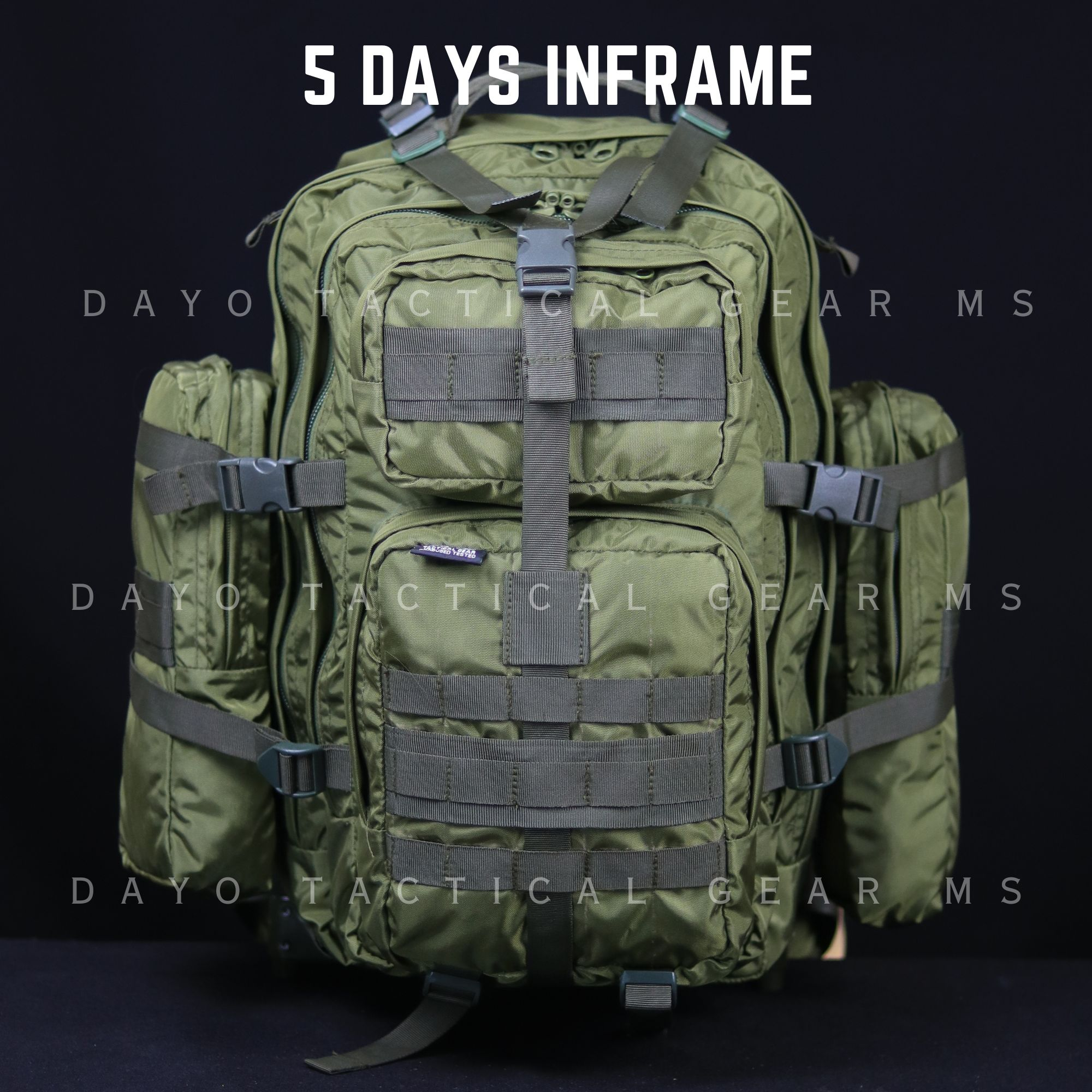 (DAYO) 5 DAYS WITH FRAME/JUNGLE PACK WITH FRAME REGULAR AND QUICK ...