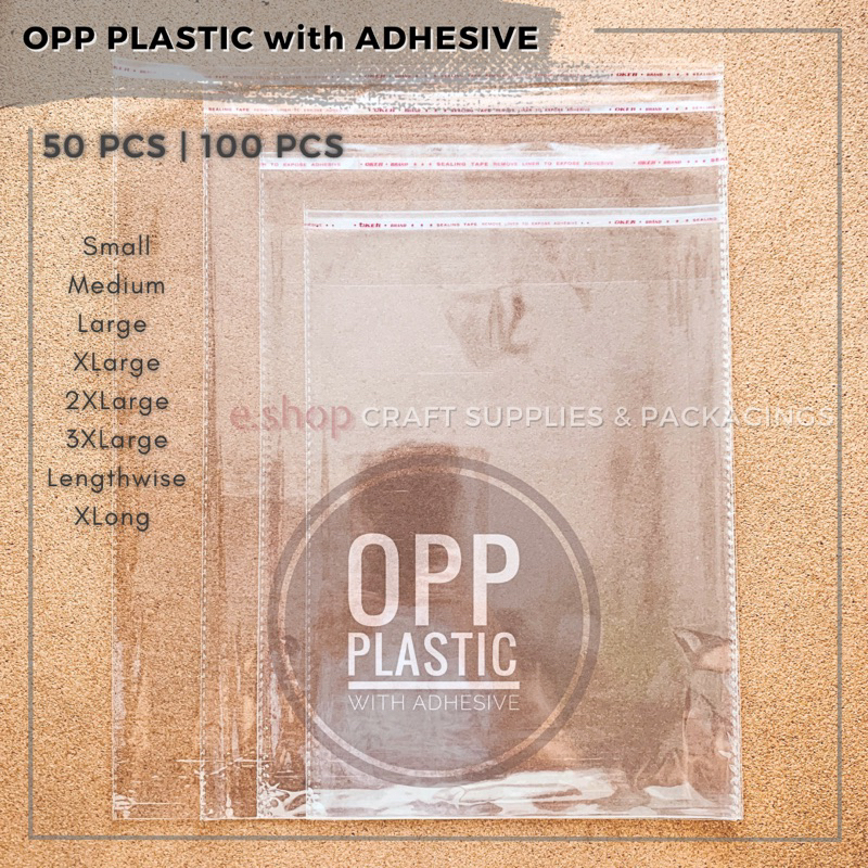 [50/100 PCS] OPP Plastic Packaging with Adhesive for Clothes | Shopee ...