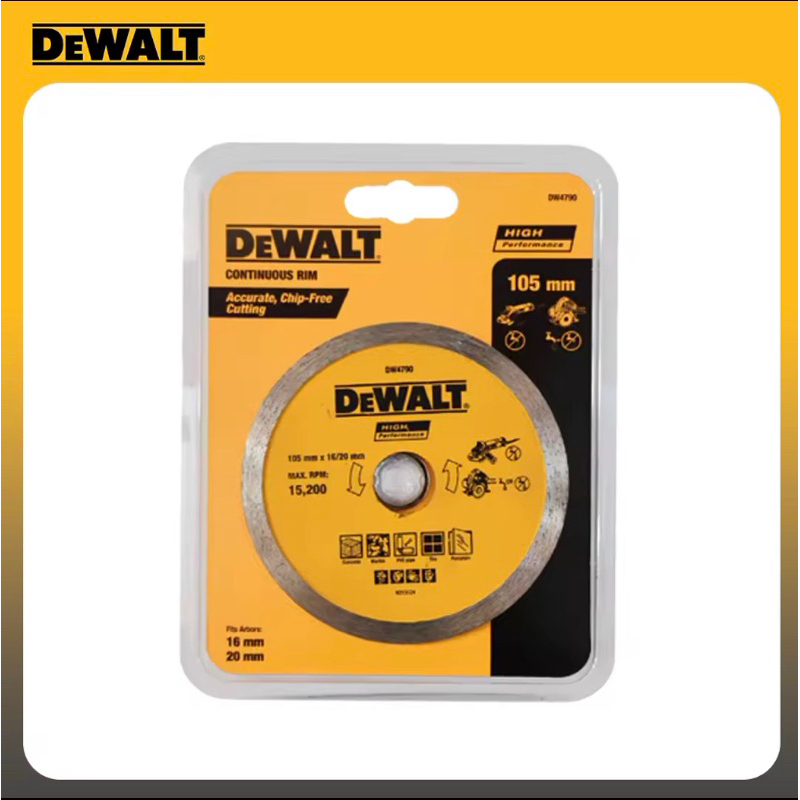 DeWalt 105mm Diamond Continuous Rim Disc High Performance DW4790 ...