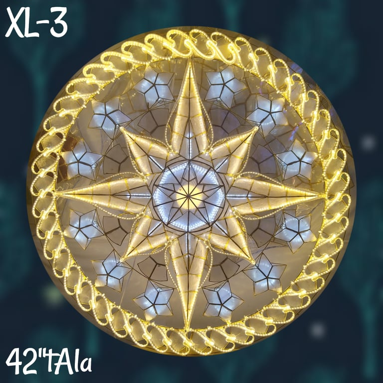 X4 TALA LED size 42' Capis Parol made in Pampanga | Shopee Philippines