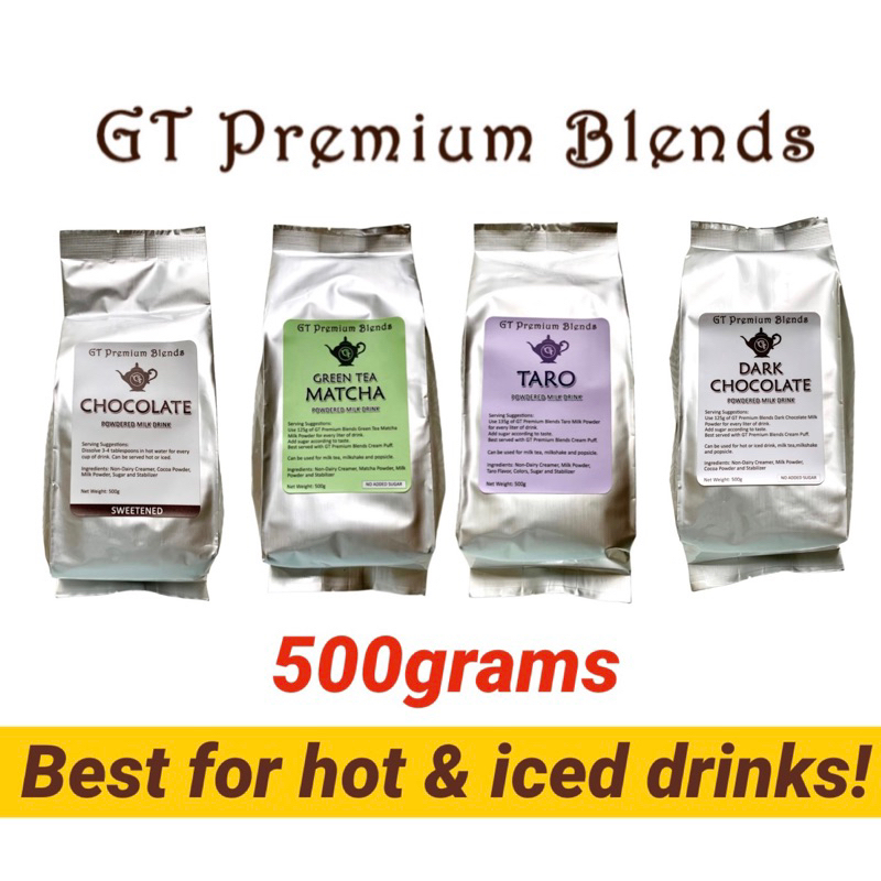 GT Premium Blends Dark Chocolate, Matcha, Taro Powder |Milk Tea ...