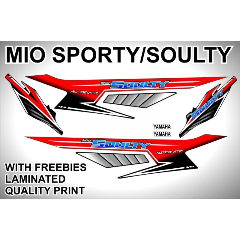 Yamaha mio sporty, mio soulty,decals sticker, Laminated | Shopee ...