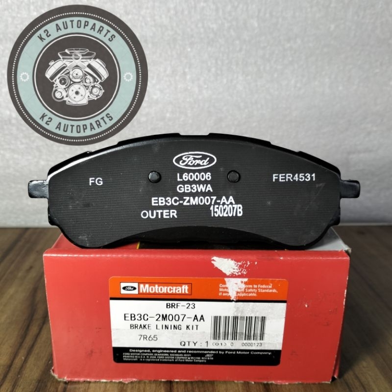 Ford Motocraft Brake Pads for Ford Everest REAR 2.0T / 2.2T 2021 (EB3C ...