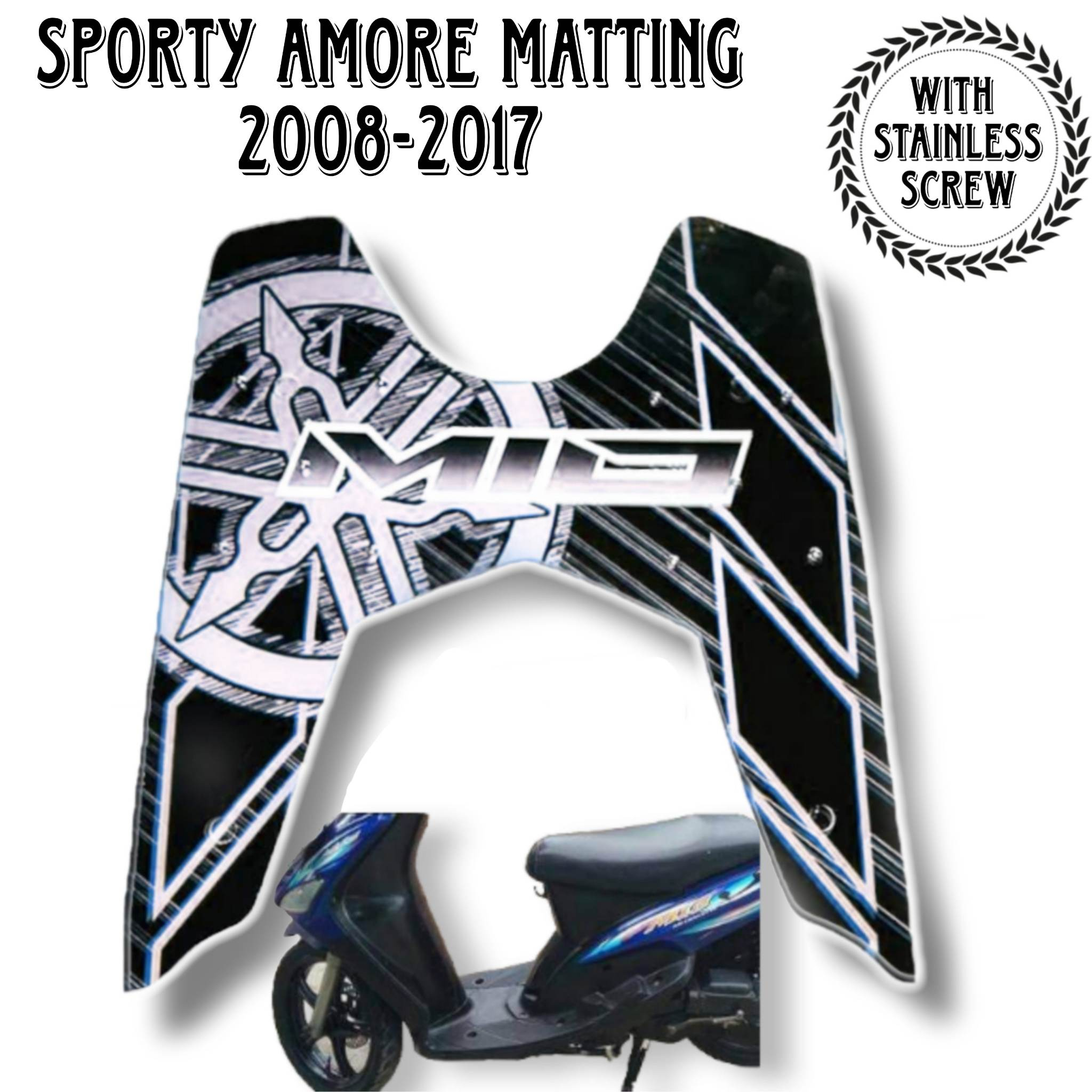 yamaha mio sporty 2008-2017 amore gridline design fiber matting with ...