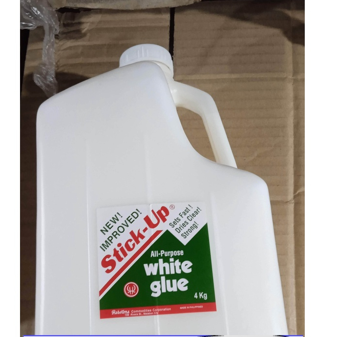 Stick Up Padding Glue White and Red 4kg Gallon size | Shopee Philippines