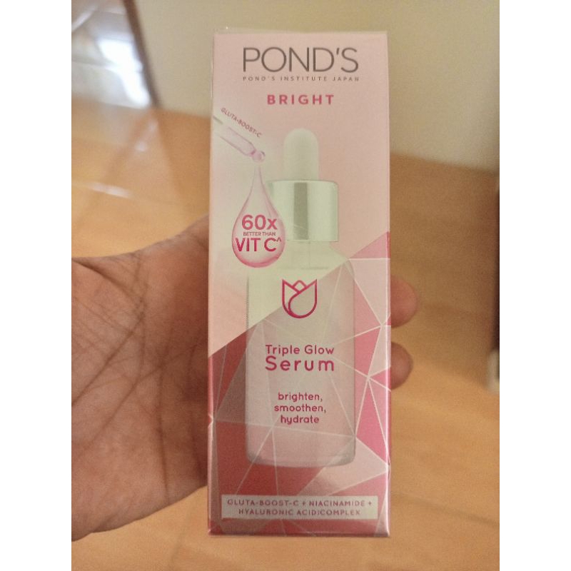 POND’S Bright Triple Glow Facial Serum with Gluta Boost 30g 100 ...
