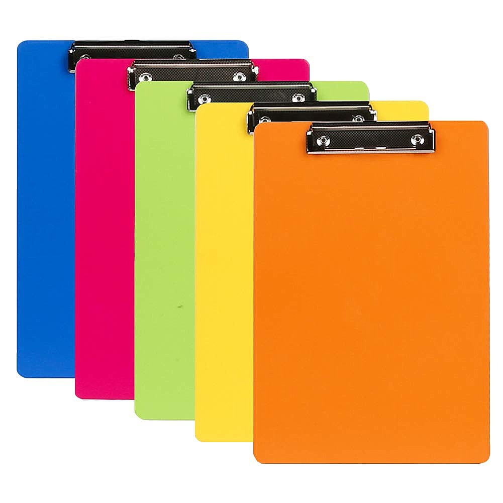 Plastic Clipboard board long colored | Shopee Philippines
