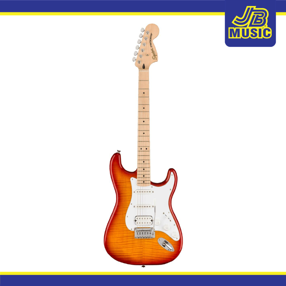 Squier Affinity Series Stratocaster FMT Electric Guitar, Sienna ...