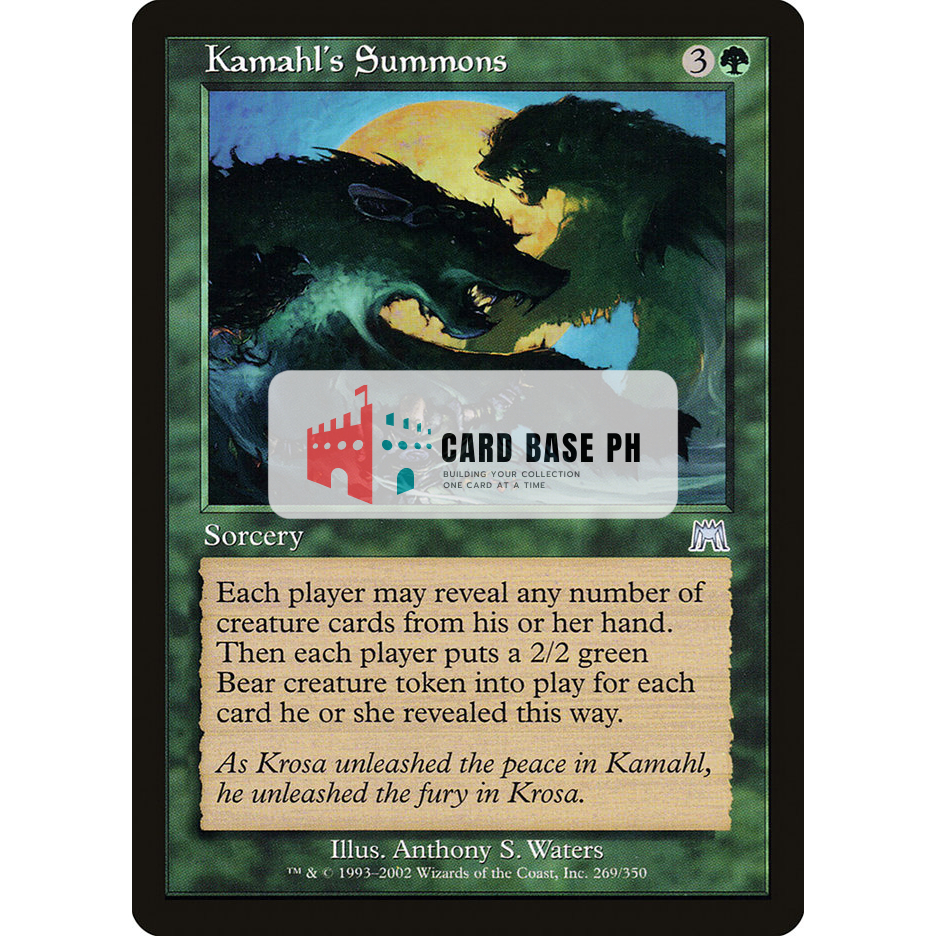 Kamahl's Summons - Magic the Gathering Trading Card | Shopee Philippines