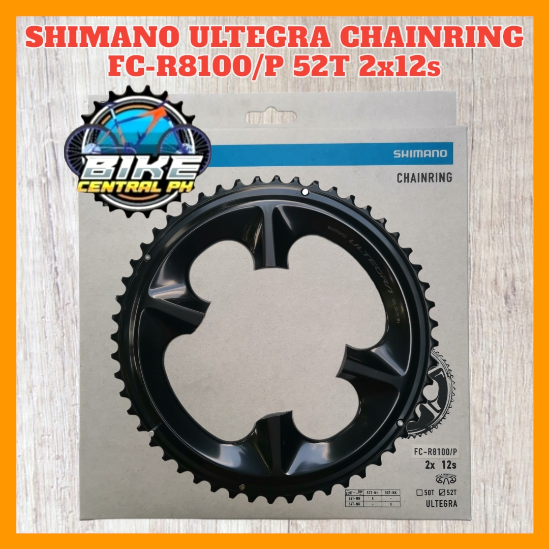 SHIMANO ULTEGRA CHAINRING ROAD FC-R8100/P 2X12s 50T/52T | Shopee Philippines