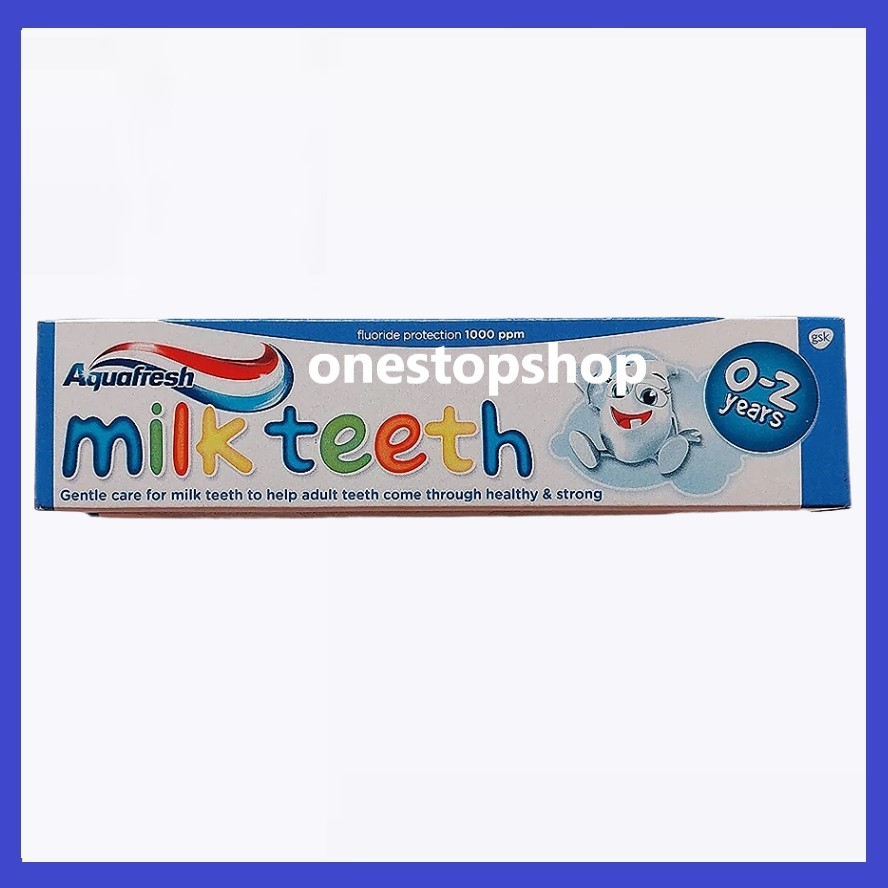 Aquafresh Milk Teeth Toothpaste 0-2years 50mL | Shopee Philippines